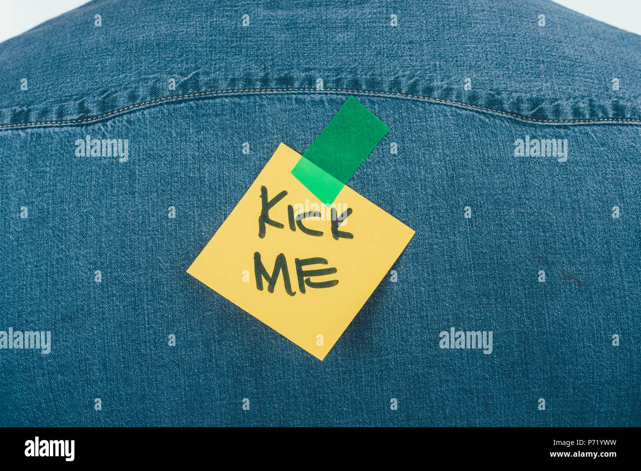 Kick me prank hi-res stock photography and images - Alamy