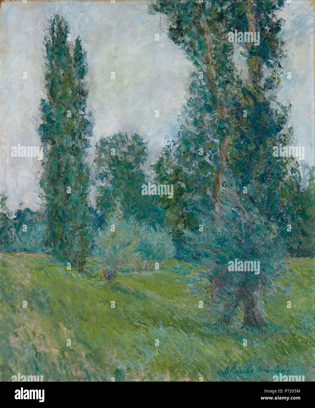 7 Blanche Hoschedé-Monet - Paysage aux peupliers a Giverny Stock Photo ...