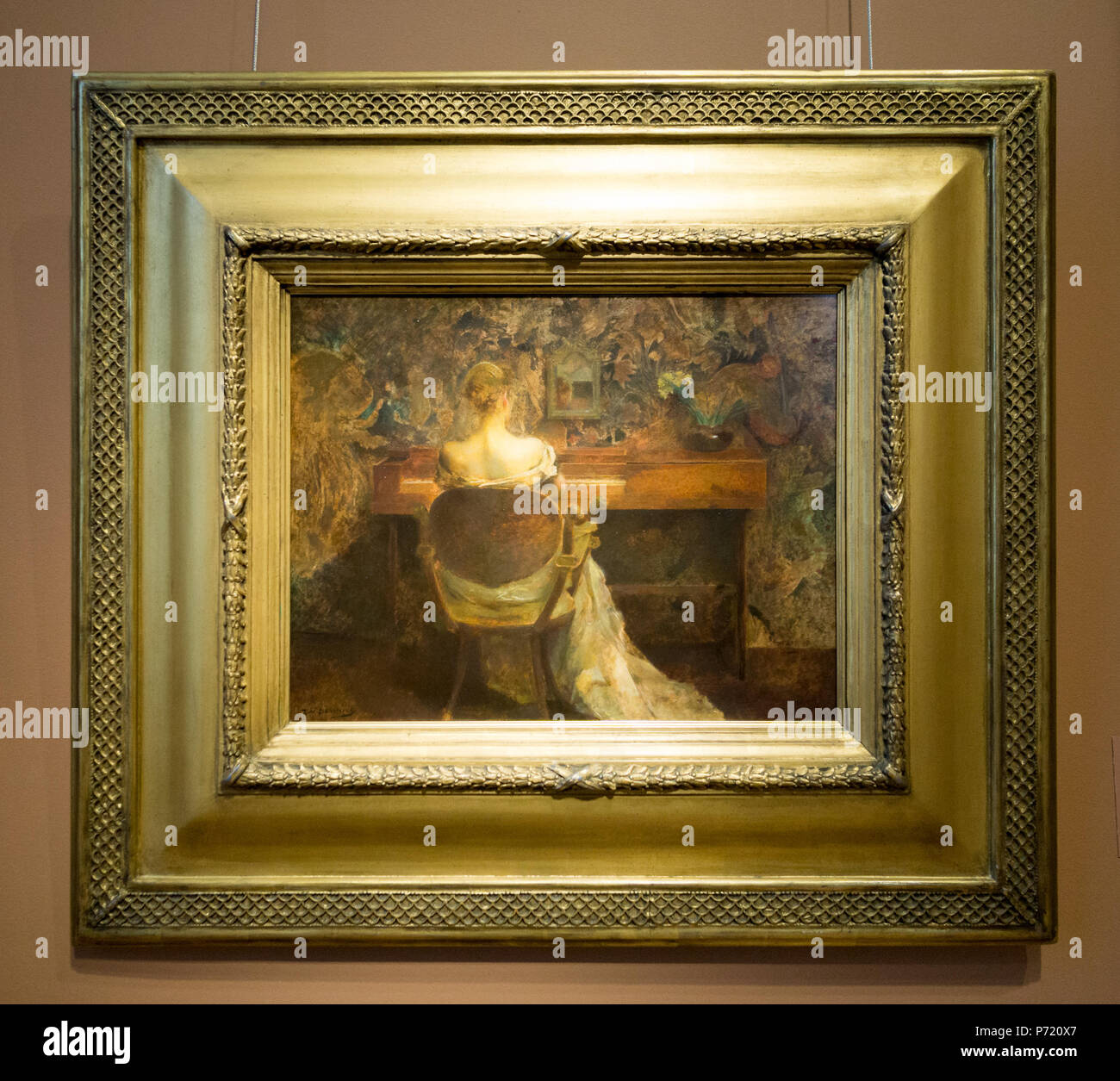 . The Spinet . English: The Spinet . circa 1902 51 Smithsonian-Dewing ...