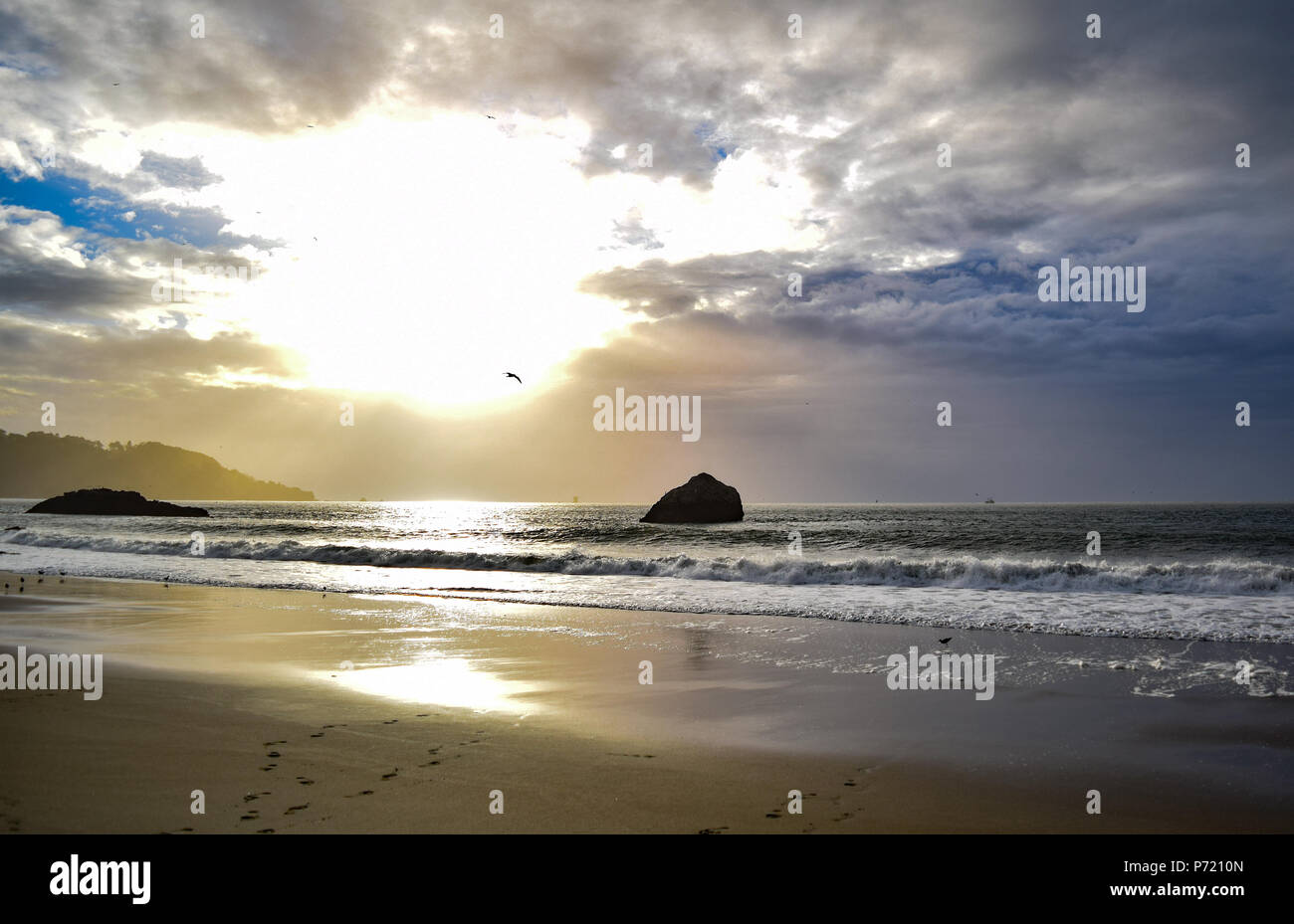 Beautiful sunset marshalls beach in hi-res stock photography and images ...