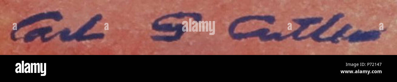 English: Signature of American painter Carl Gordon Cutler . N/A 10 ...