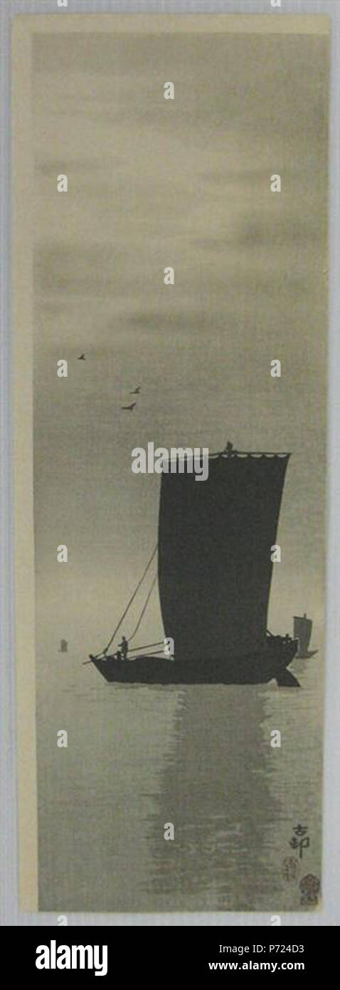 Work by Ohara Koson . before 1945 27 Koson - fishing-boats-at-sea-1910 ...