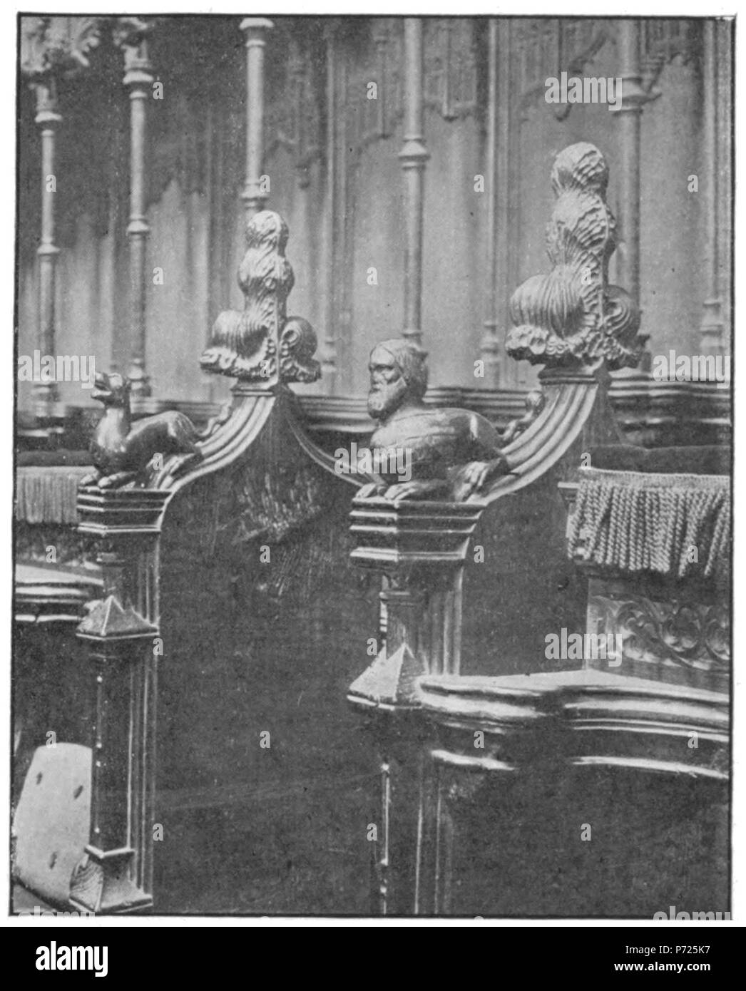 English: Stalls in Beverley Minster, Beverley, East Riding of Yorkshire ...