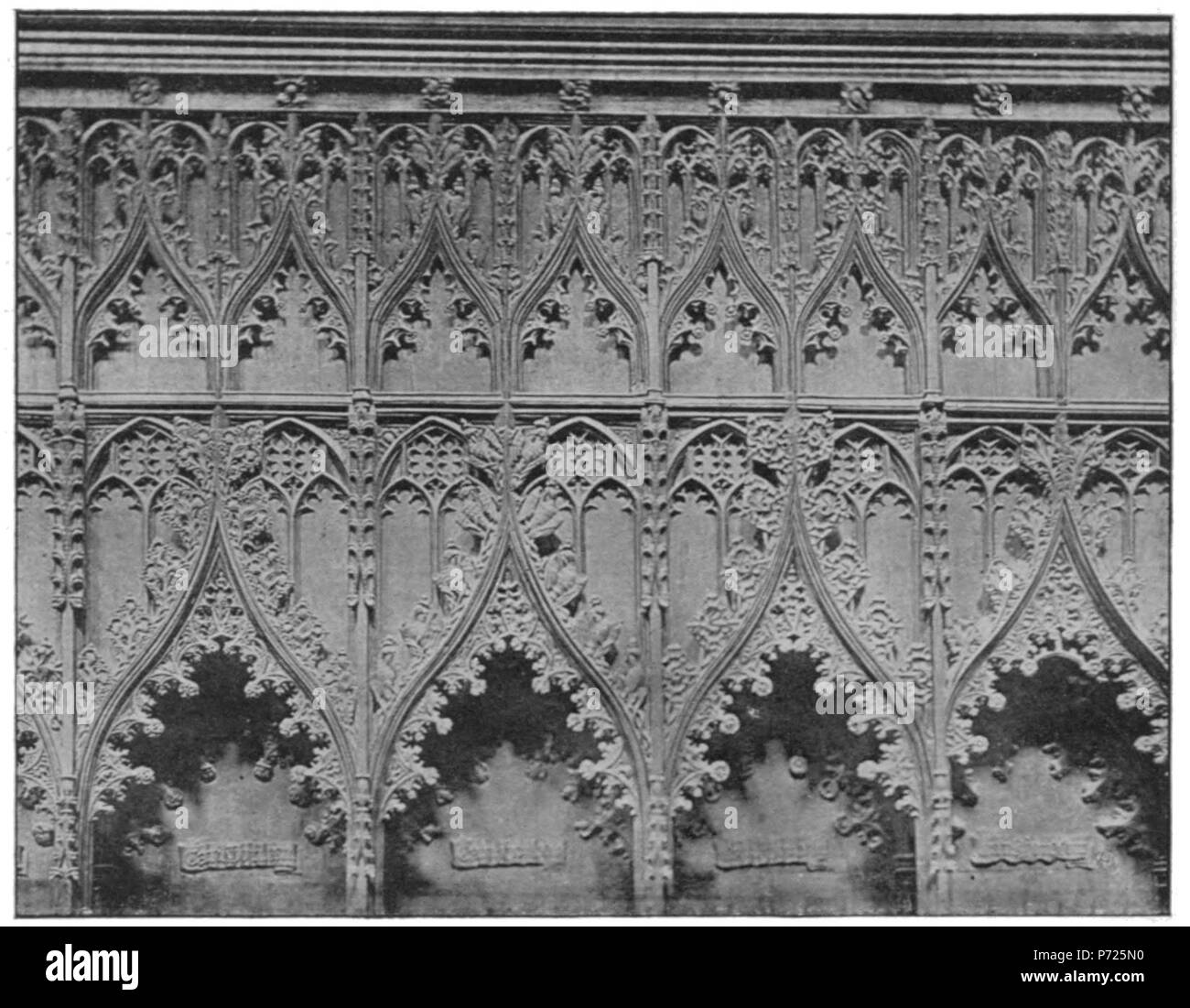 English: Stalls, Norwich Cathedral. 1910 84 Wood Carvings in English ...