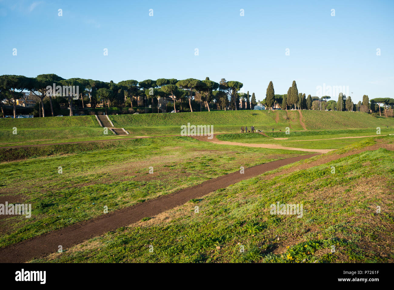 The Circus Maximus (Circo Massimo), an ancient Roman chariot racing ...