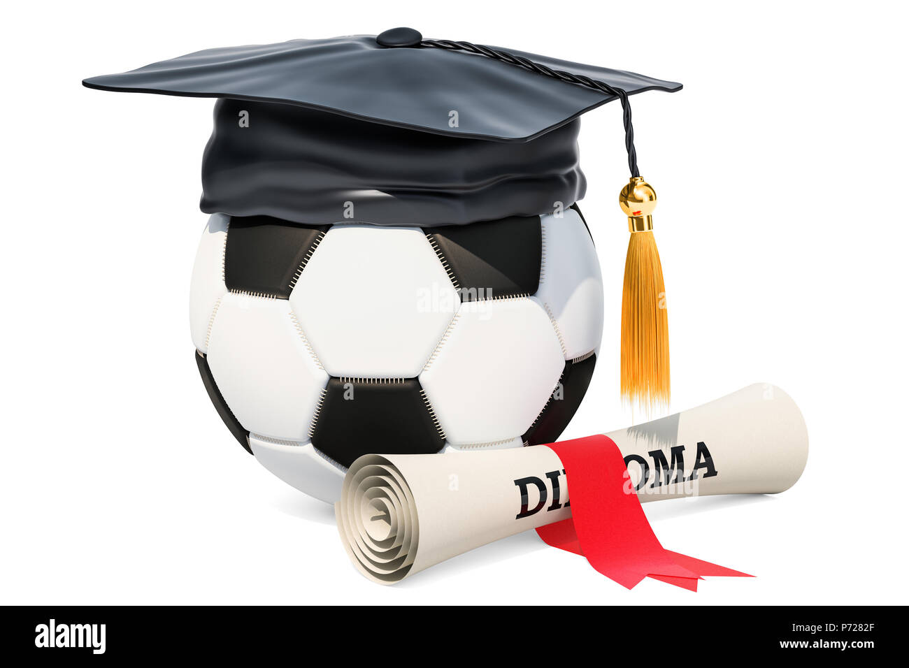 sports education concept, 3D rendering isolated on white background ...