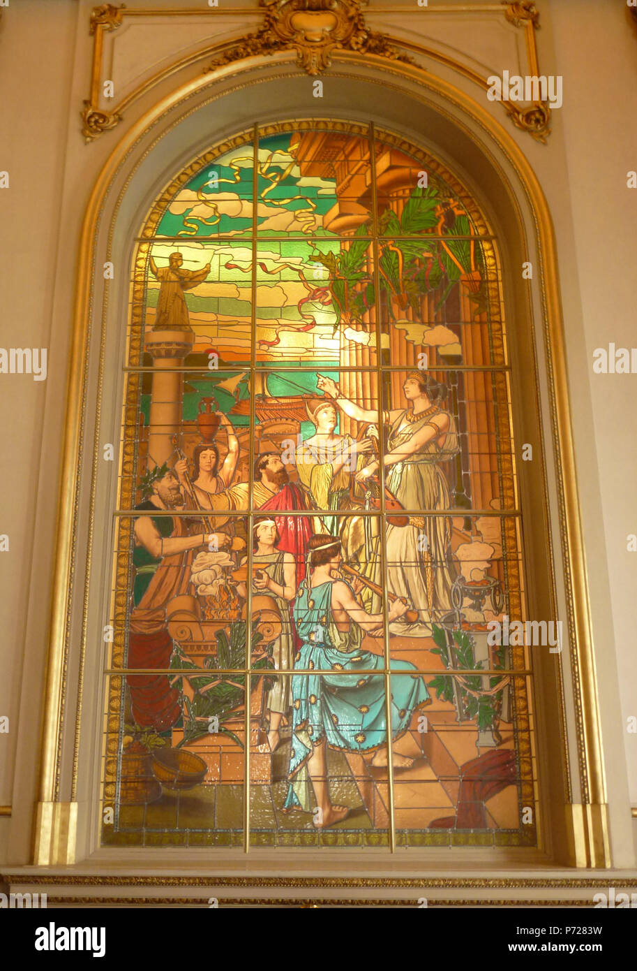 55 Representación del dios Apolo - Félix Gaudin - Teatro Colón Stock ...