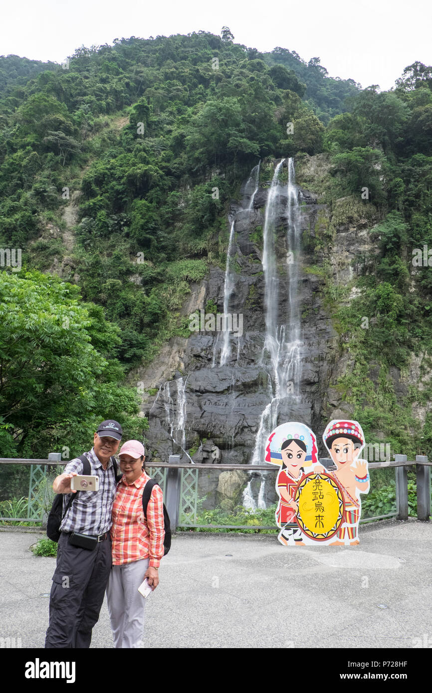 Wulai,district,hot springs,resort,with,famous,waterfall,and logging,toy ...