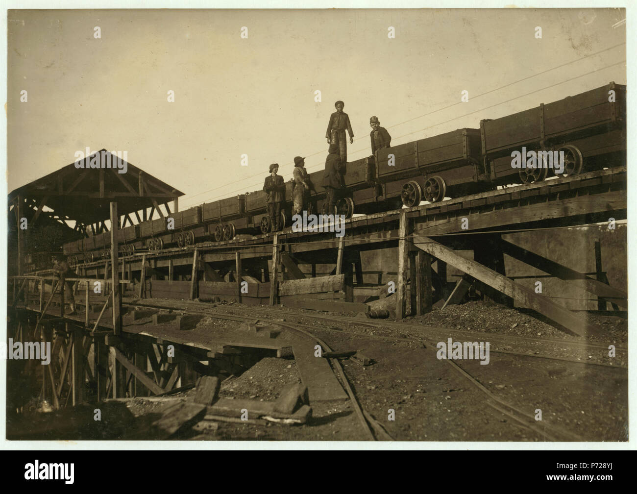 On the tipple at the Bessie Mine, Sloss-Sheffield Steel & Iron Co ...