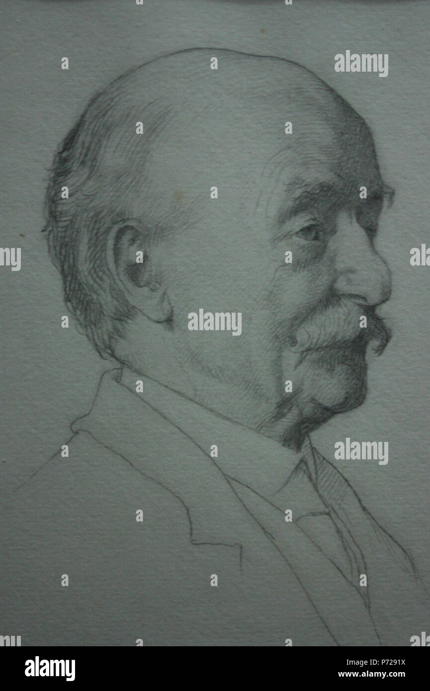 English: Thomas Hardy aged 70, by William Strang . circa 1910 80 Thomas ...