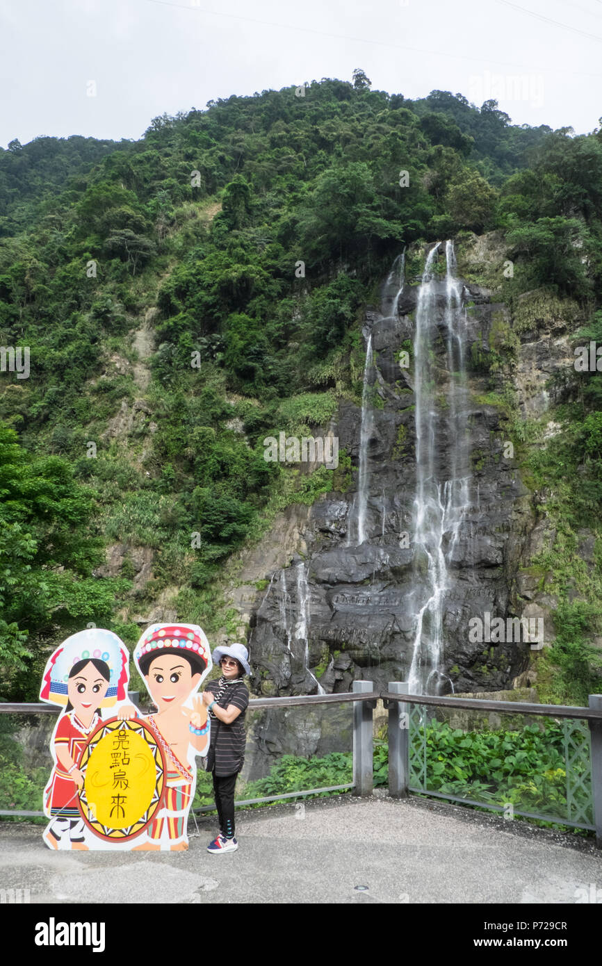 Wulai,district,hot springs,resort,with,famous,waterfall,and logging,toy ...