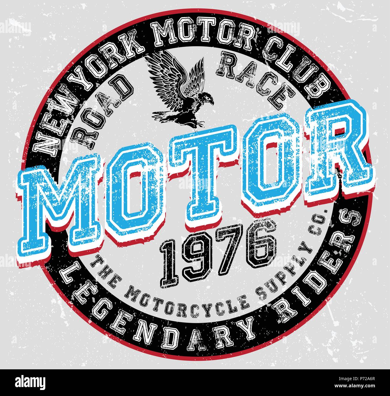 Vintage motorcycle poster hi-res stock photography and images - Alamy
