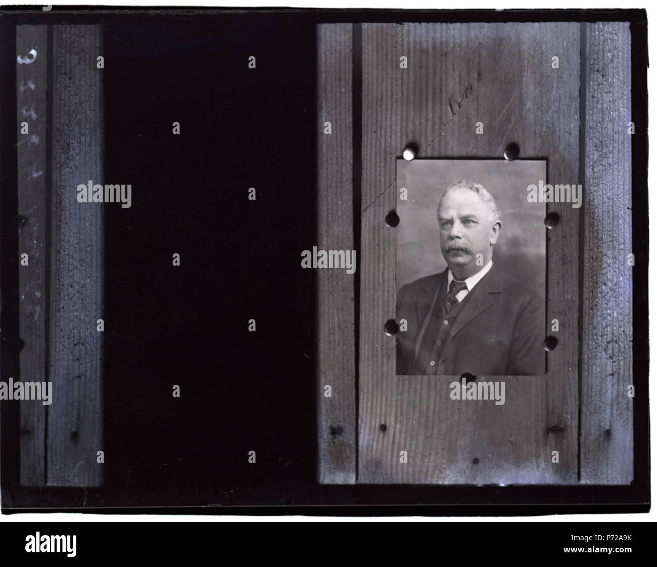 English: The photograph was copied for a Miss Burke but we don't know ...