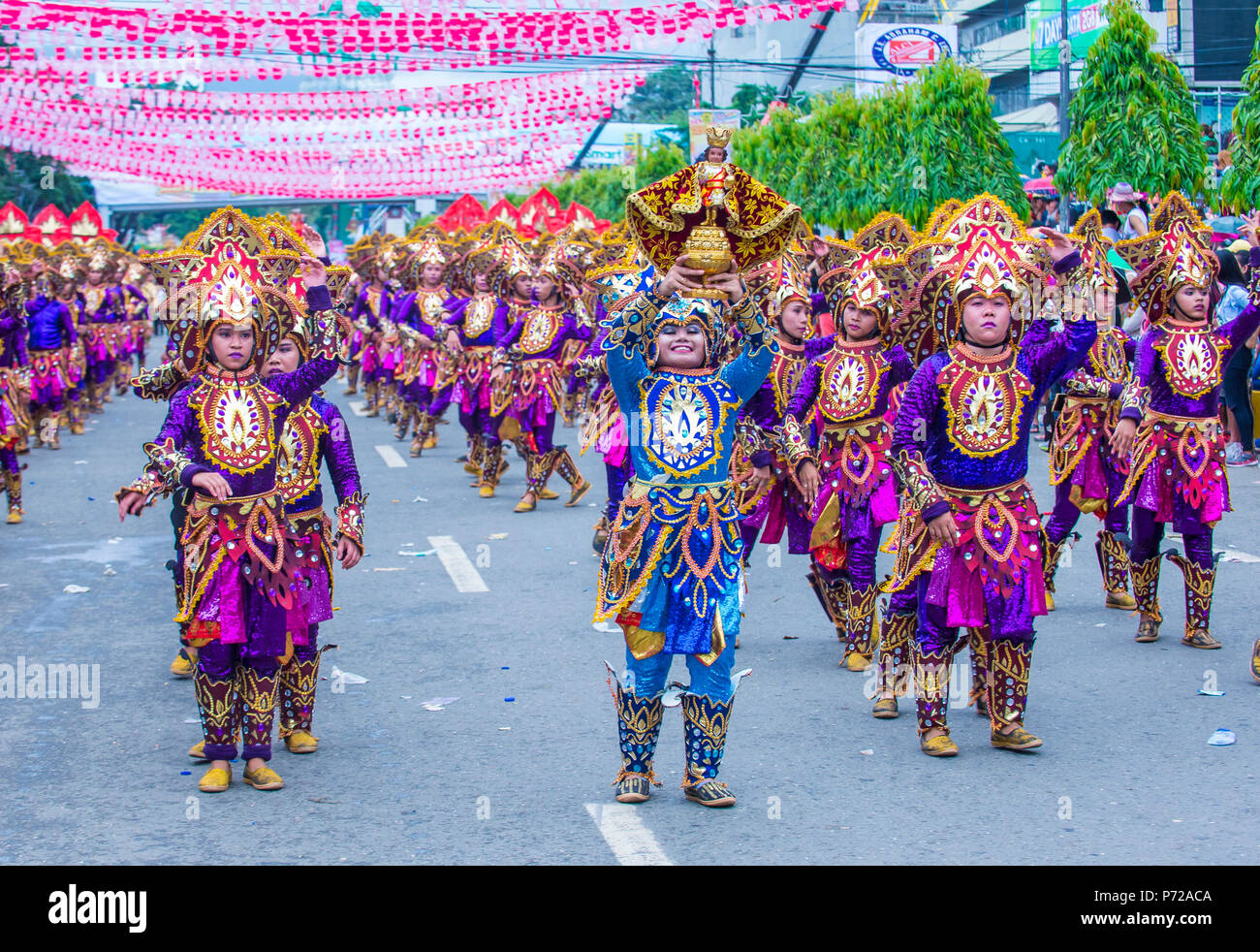 Participants in the Sinulog festival in Cebu city Philippines Stock Photo - Alamy