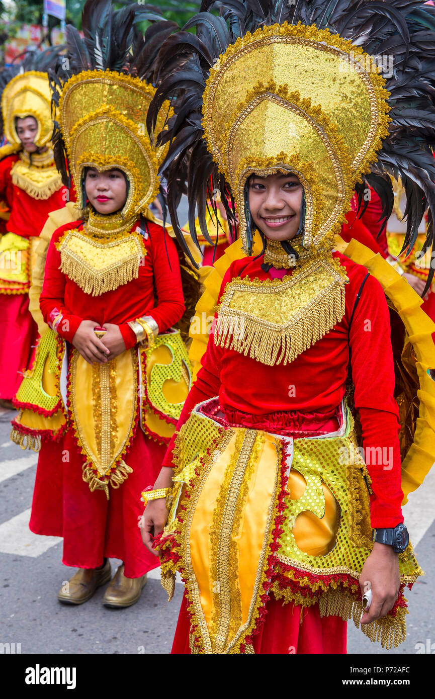 Participants in the Sinulog festival in Cebu city Philippines Stock ...