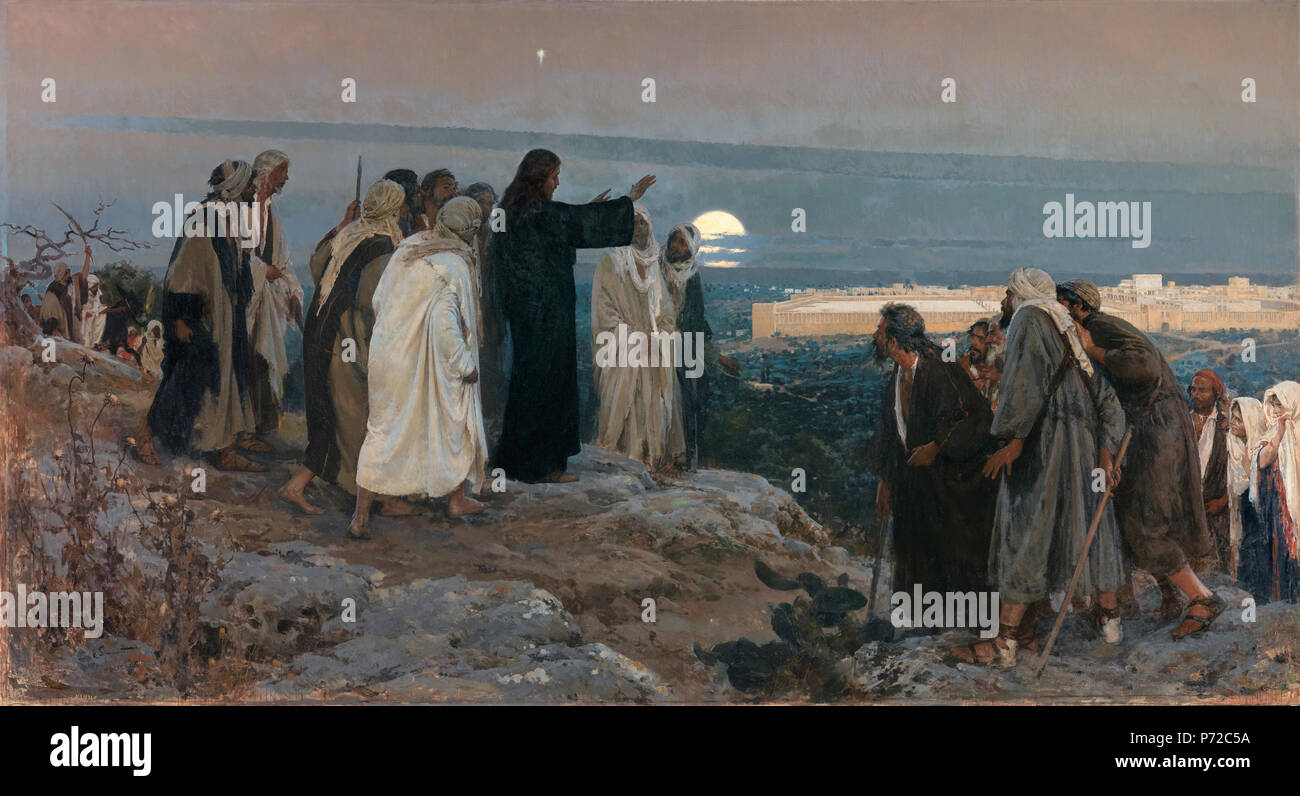 . Flevit super illam (Latin language); He wept over it . According to ...