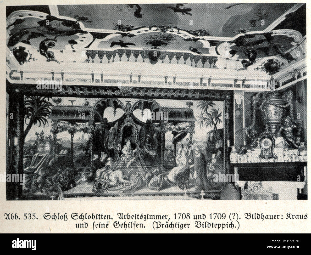 Deutsch: Schloss Schlobitten, Arbeitszimmer, 1708 und 1709 () . before ...