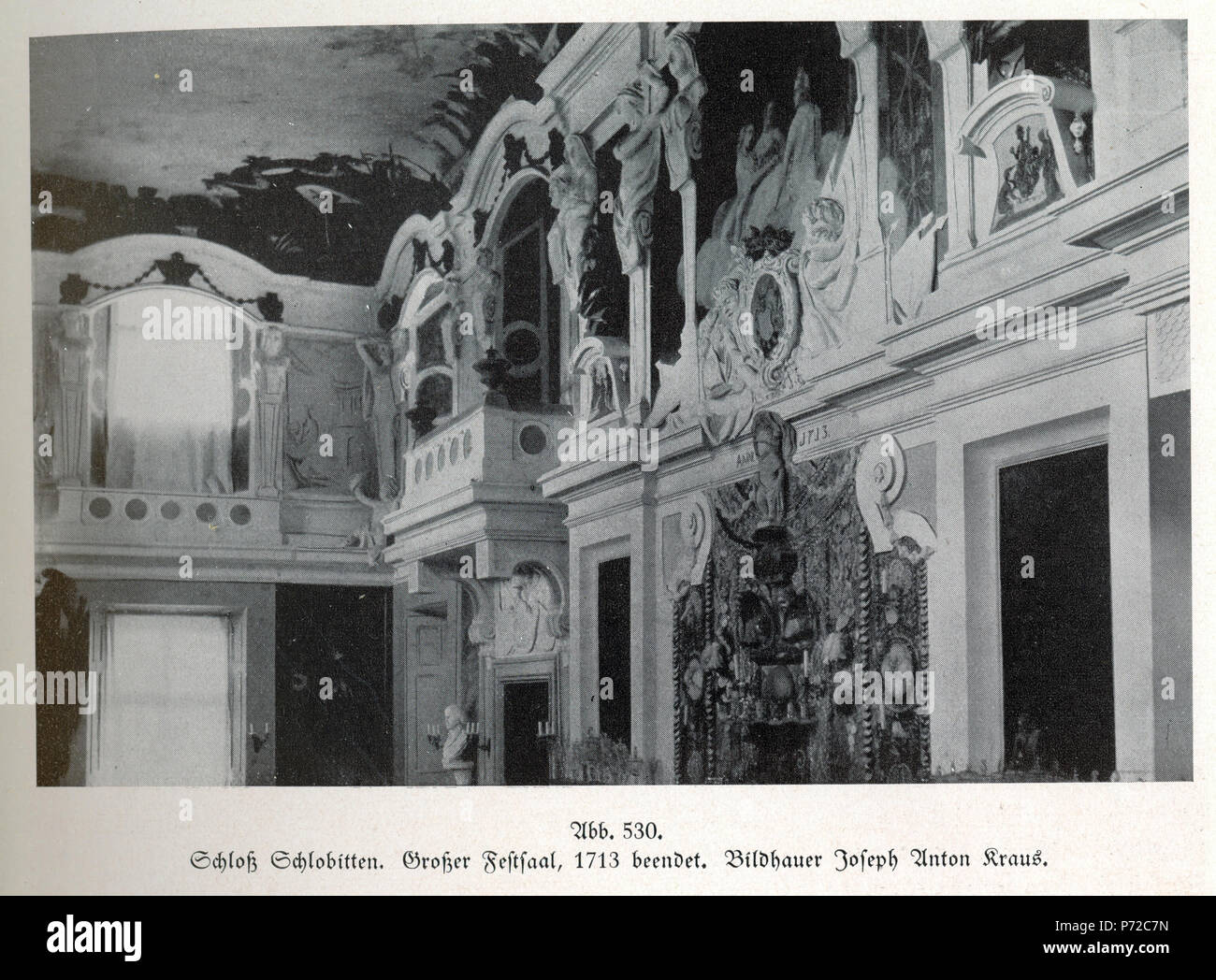 50 Schloss Schlobitten, Großer Festsaal, 1713, Bildhauer Joseph Anton ...