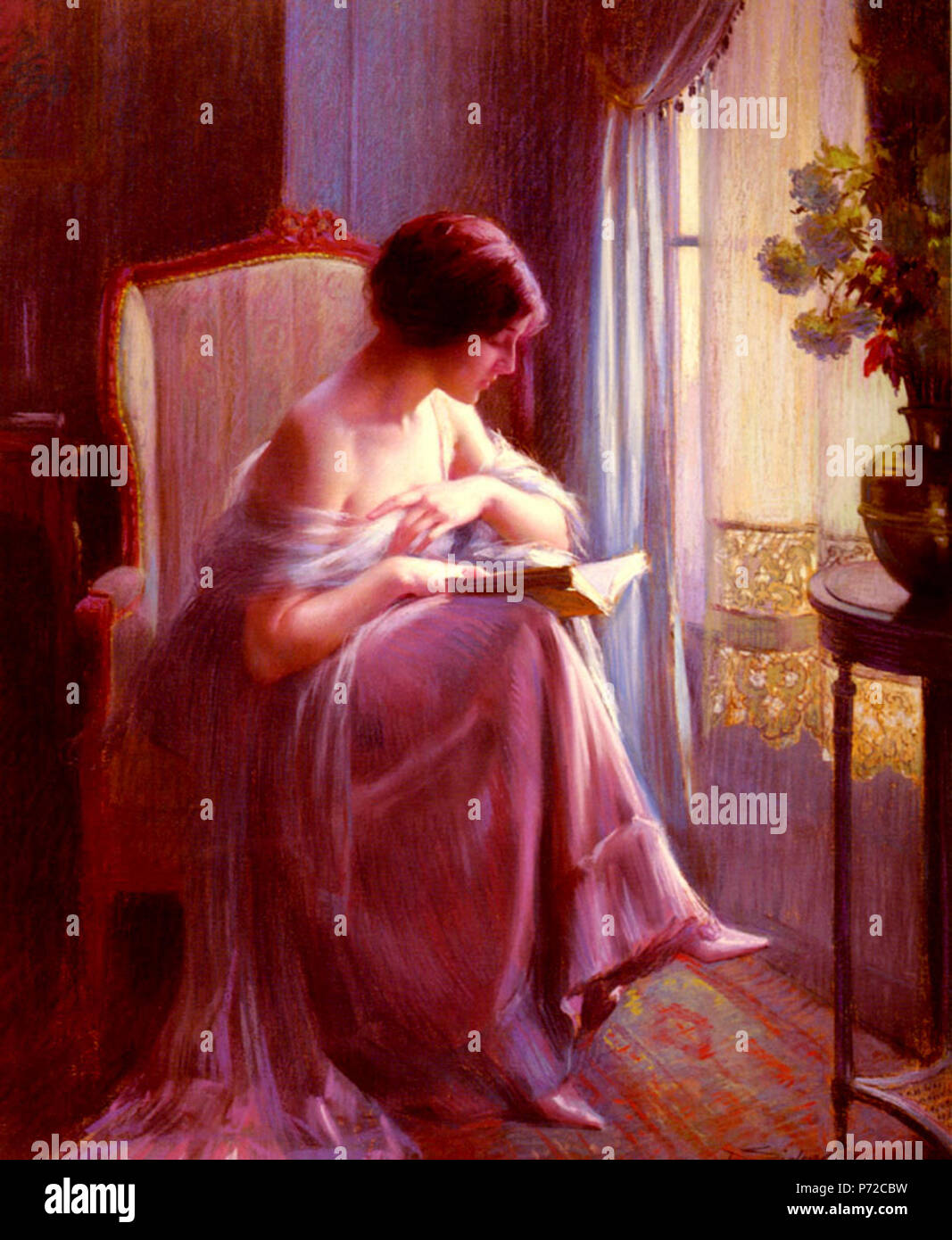 Femme à la fenêtre hi-res stock photography and images - Alamy