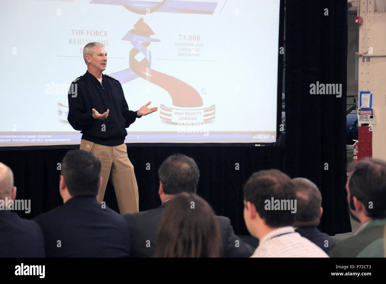 U.S. Navy Vice Adm. Thomas J. Moore, commander of Naval Sea Systems ...
