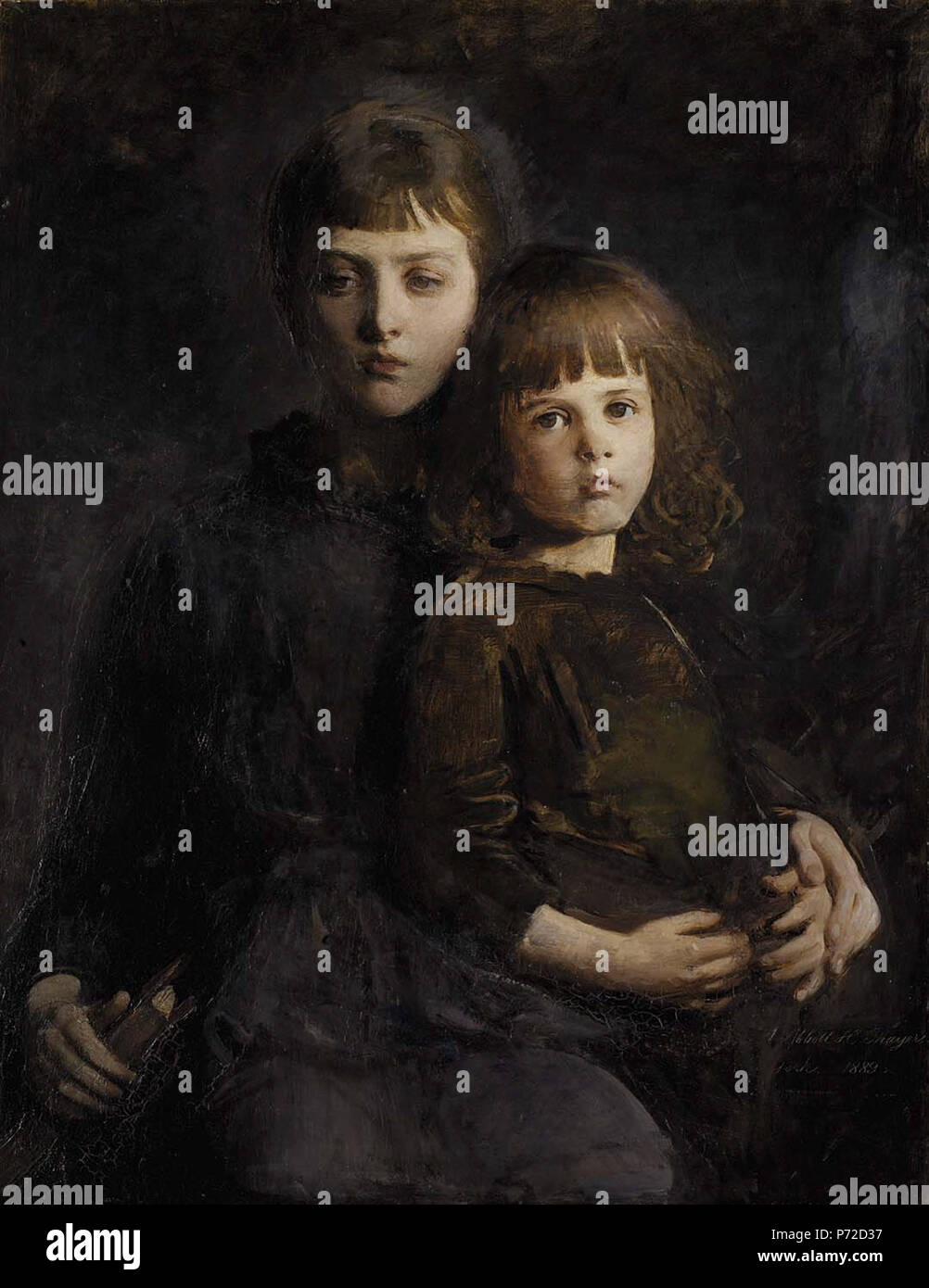 . Brother and Sister (Mary and Gerald Thayer) 1889 3 Abbott Handerson ...