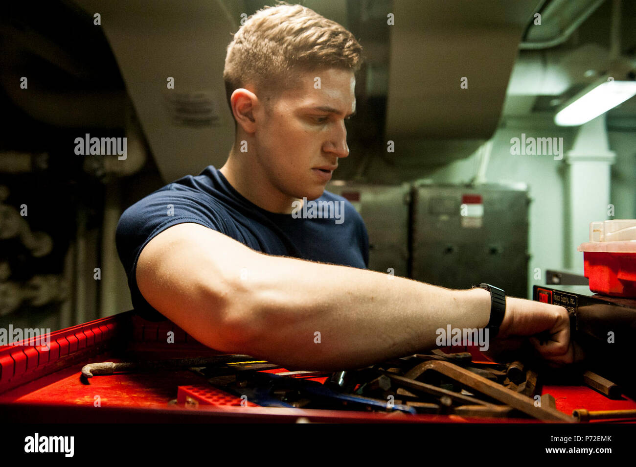 ARABIAN GULF (May 11, 2017) Electrician's Mate (Nuclear) 3rd Class ...