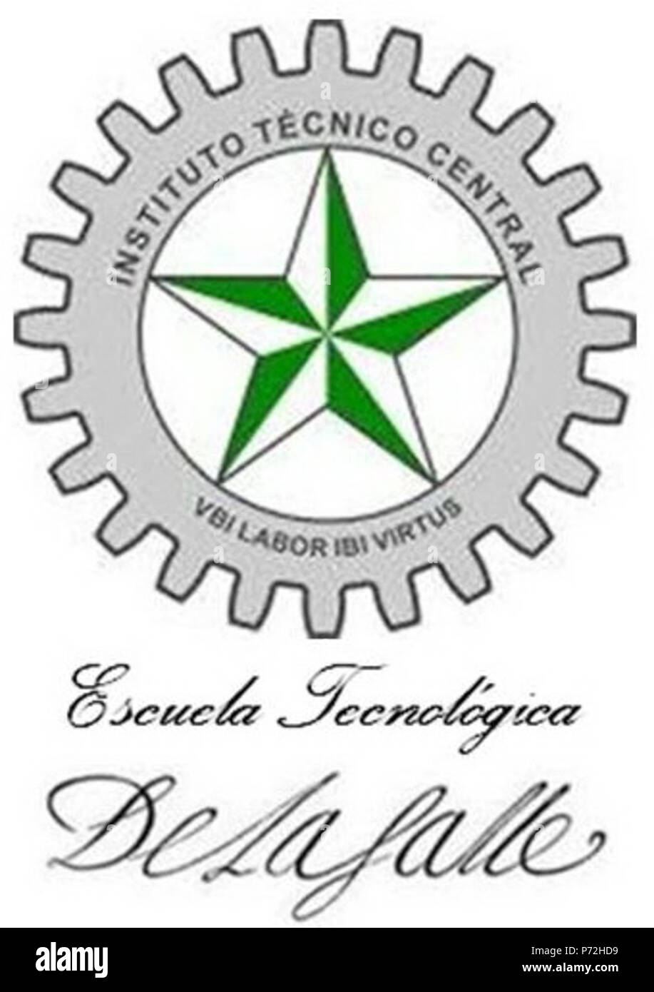 English: The coat of arms of the Technical Central Institute, designed ...