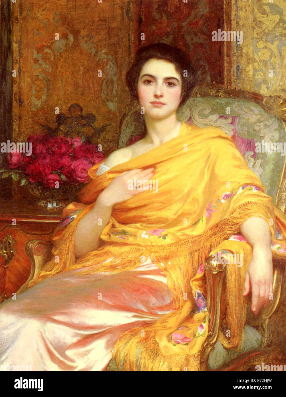 . Portrait of Elsa N/A 33 Dicksee-Portrait of Elsa Stock Photo - Alamy