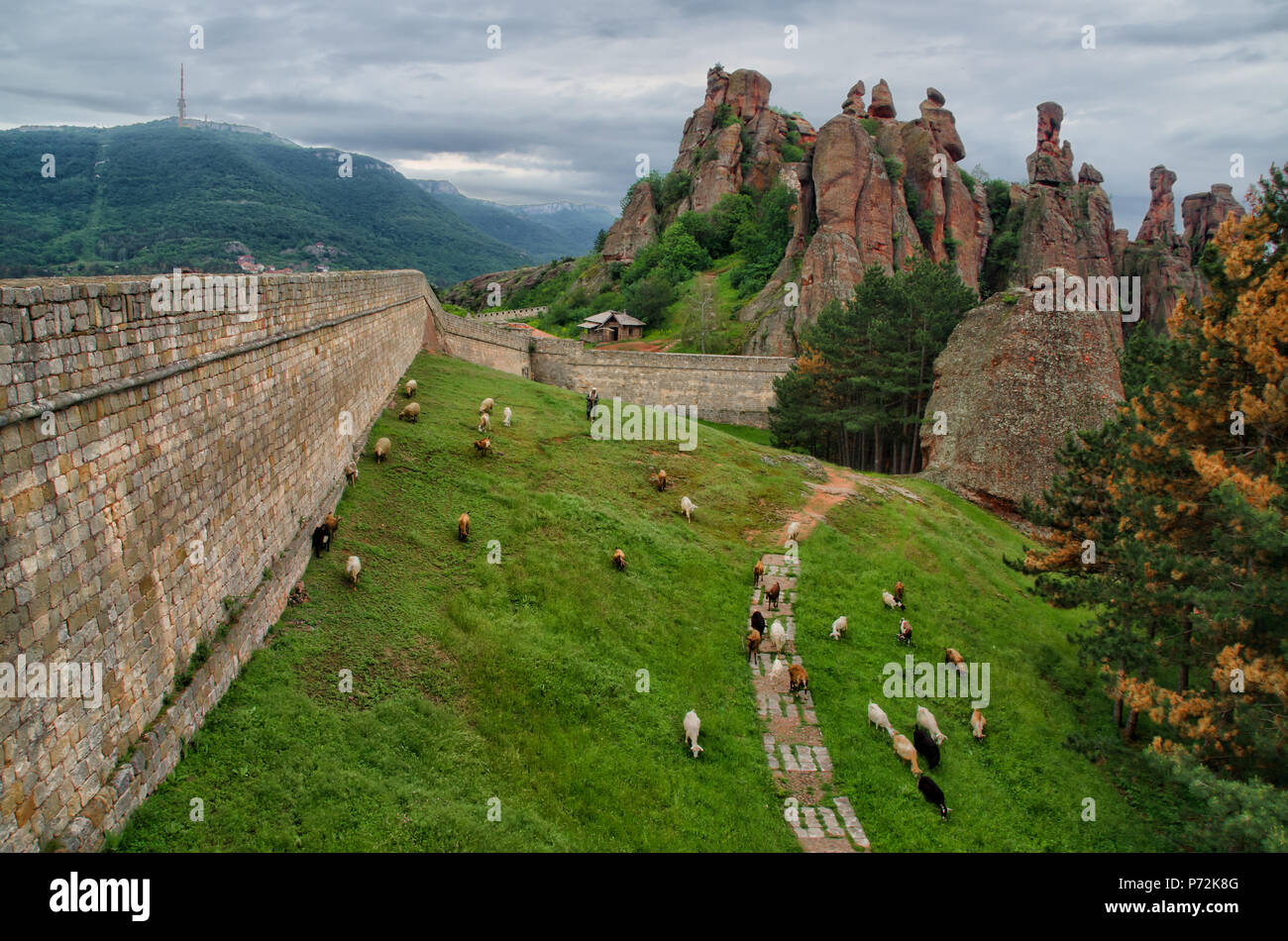 The Belogradchik rocks are natural phenomena. The rock ensemble ...