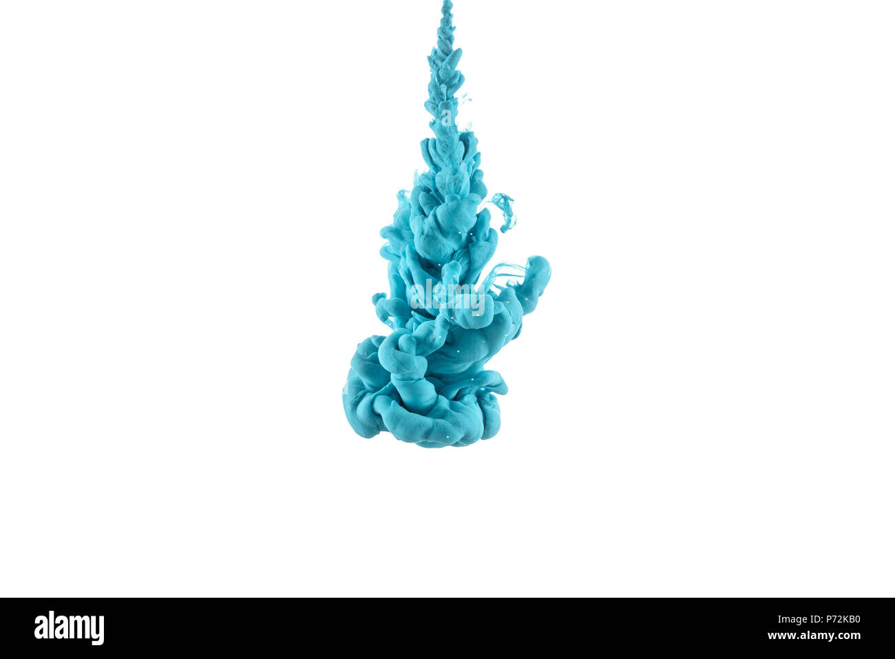 splash of blue paint, isolated on white Stock Photo - Alamy