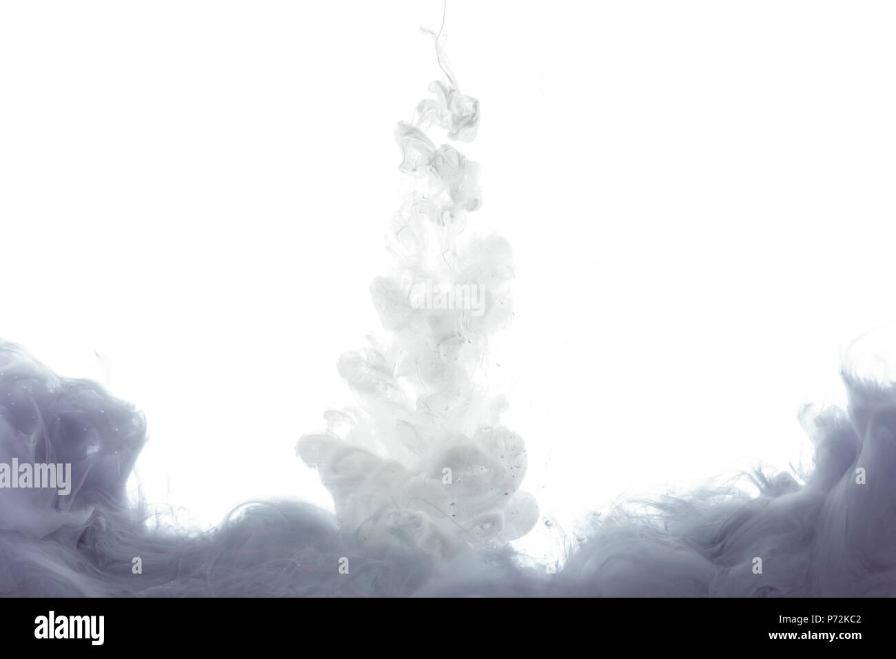 monochromatic grey paint splash, isolated on white Stock Photo - Alamy