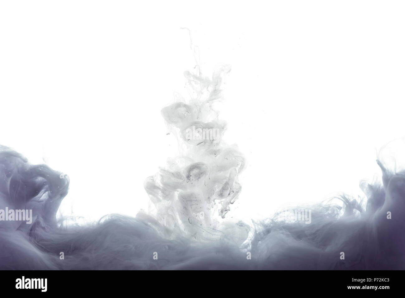 monochromatic grey paint splash, isolated on white Stock Photo - Alamy