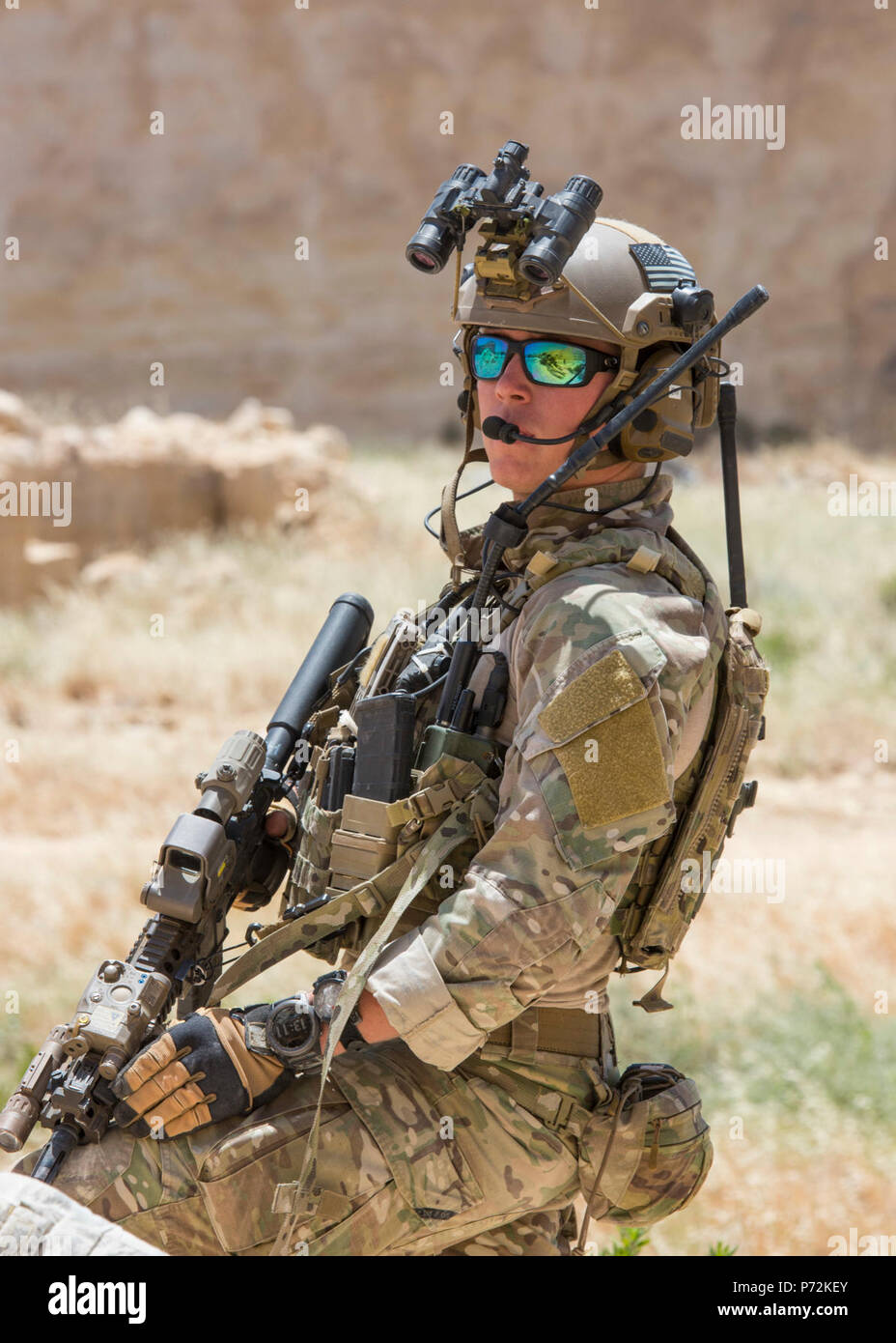 AMMAN, Jordan (May 11, 2017) A member of Air Force Special Operations ...