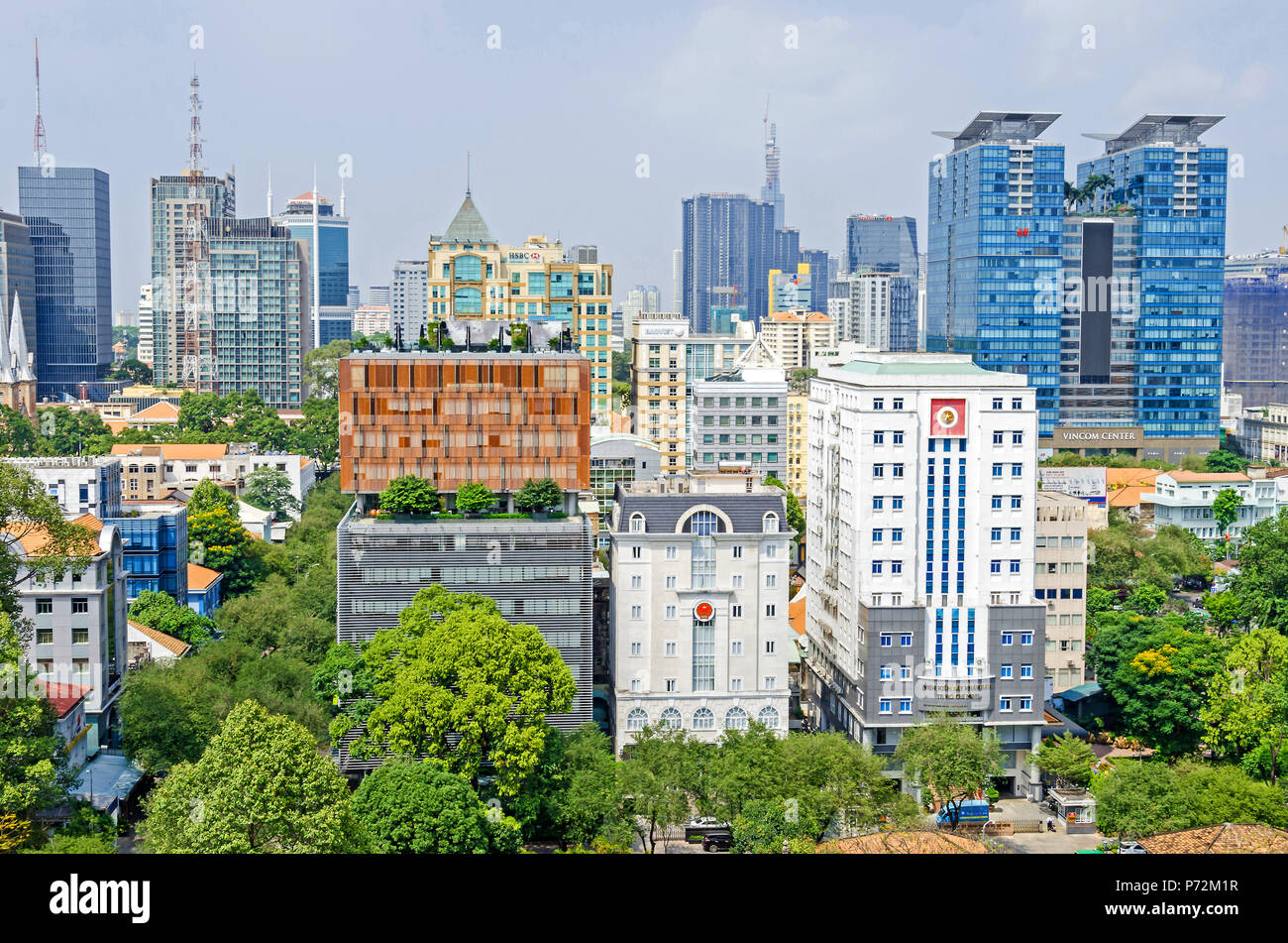 Ho Chi Minh City, Vietnam - 4 April, 2018: Ho Chi Minh City metropolis ...
