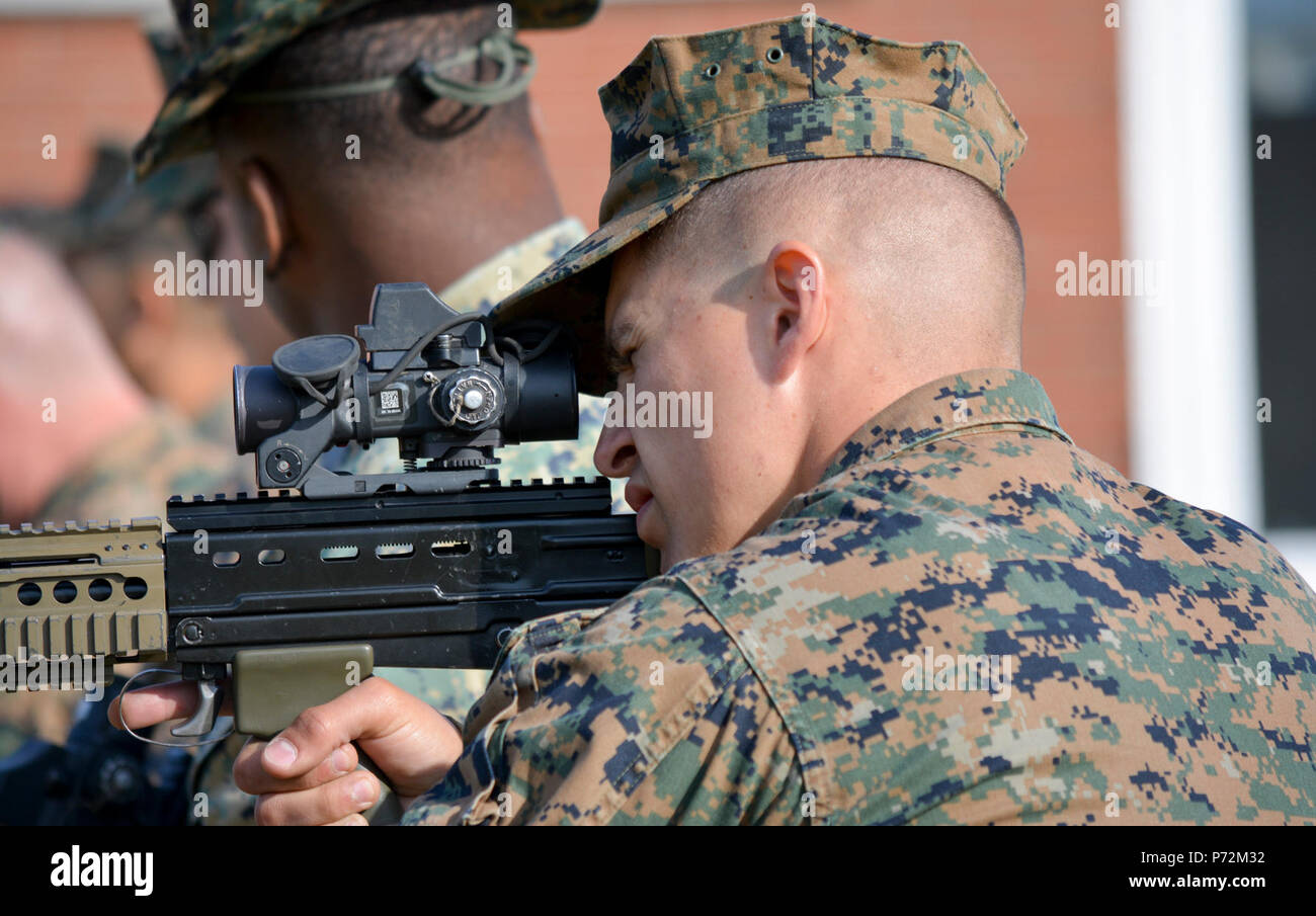 U.S. Marine Corps Sgt. Dustin Pagano, combat marksmanship coach ...