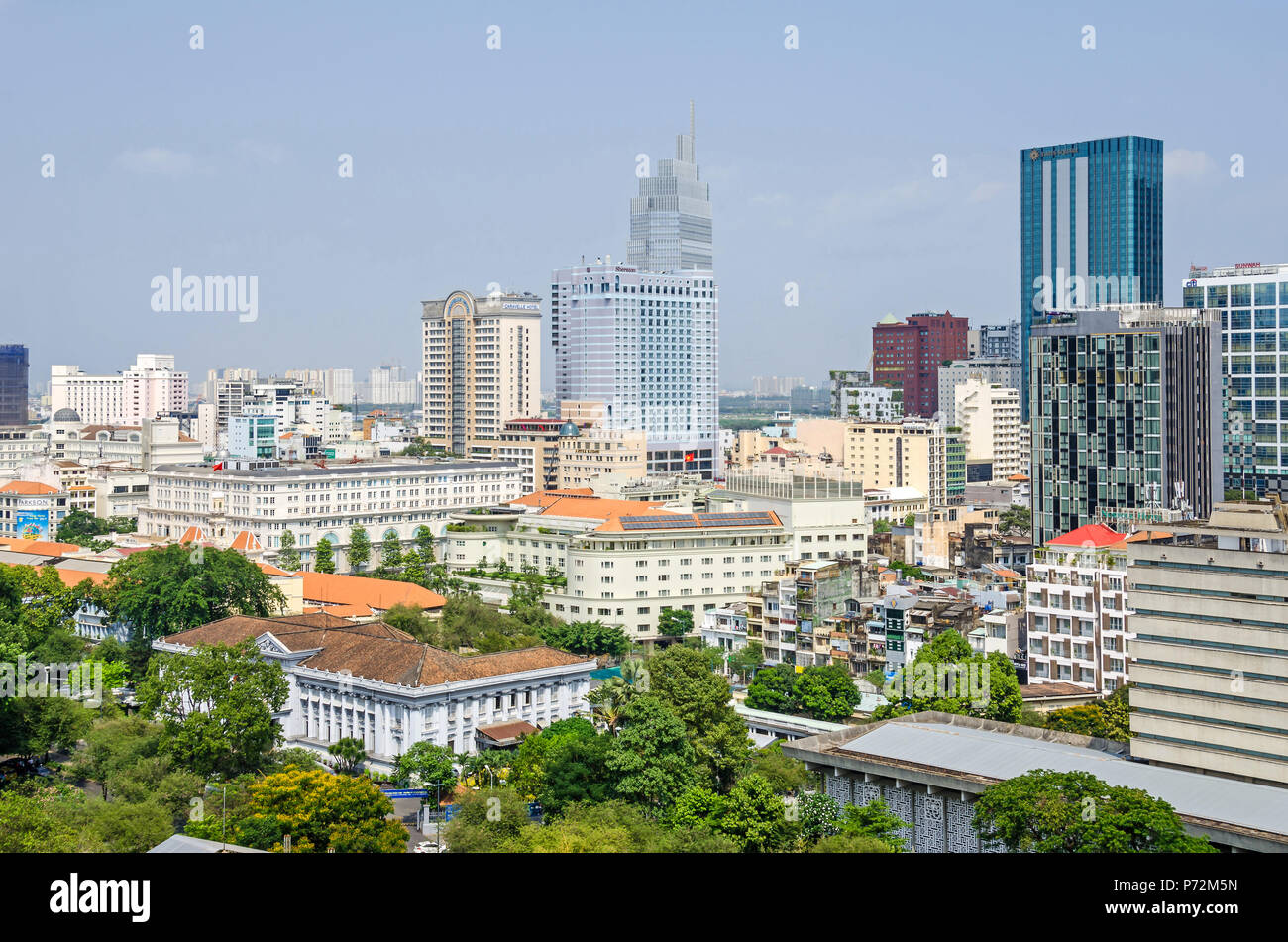 Ho Chi Minh City, Vietnam - 4 April, 2018: Ho Chi Minh City metropolis ...