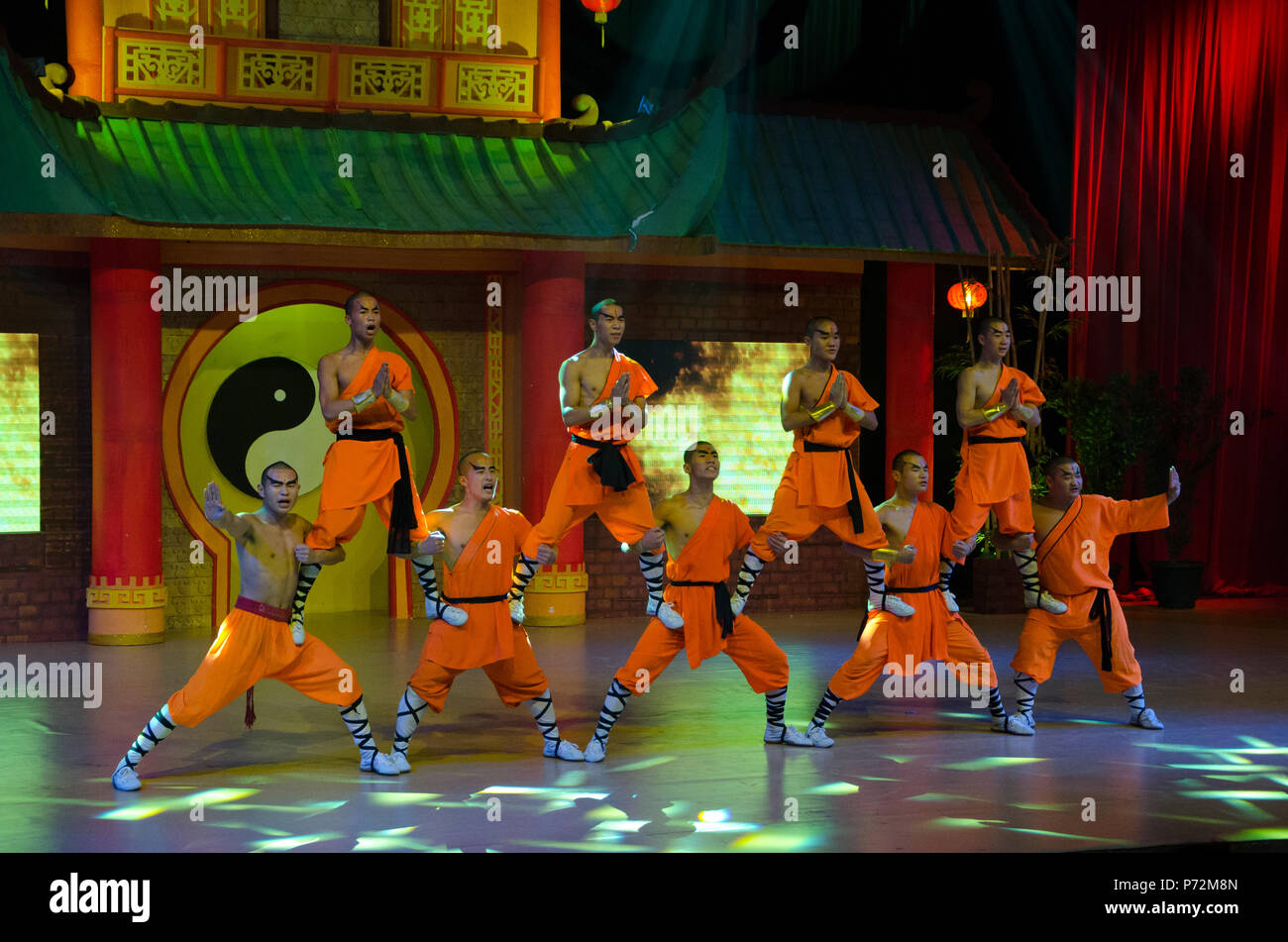 China Shaolin monks Kung Fu Martial Arts Show ( oriental circus in ...