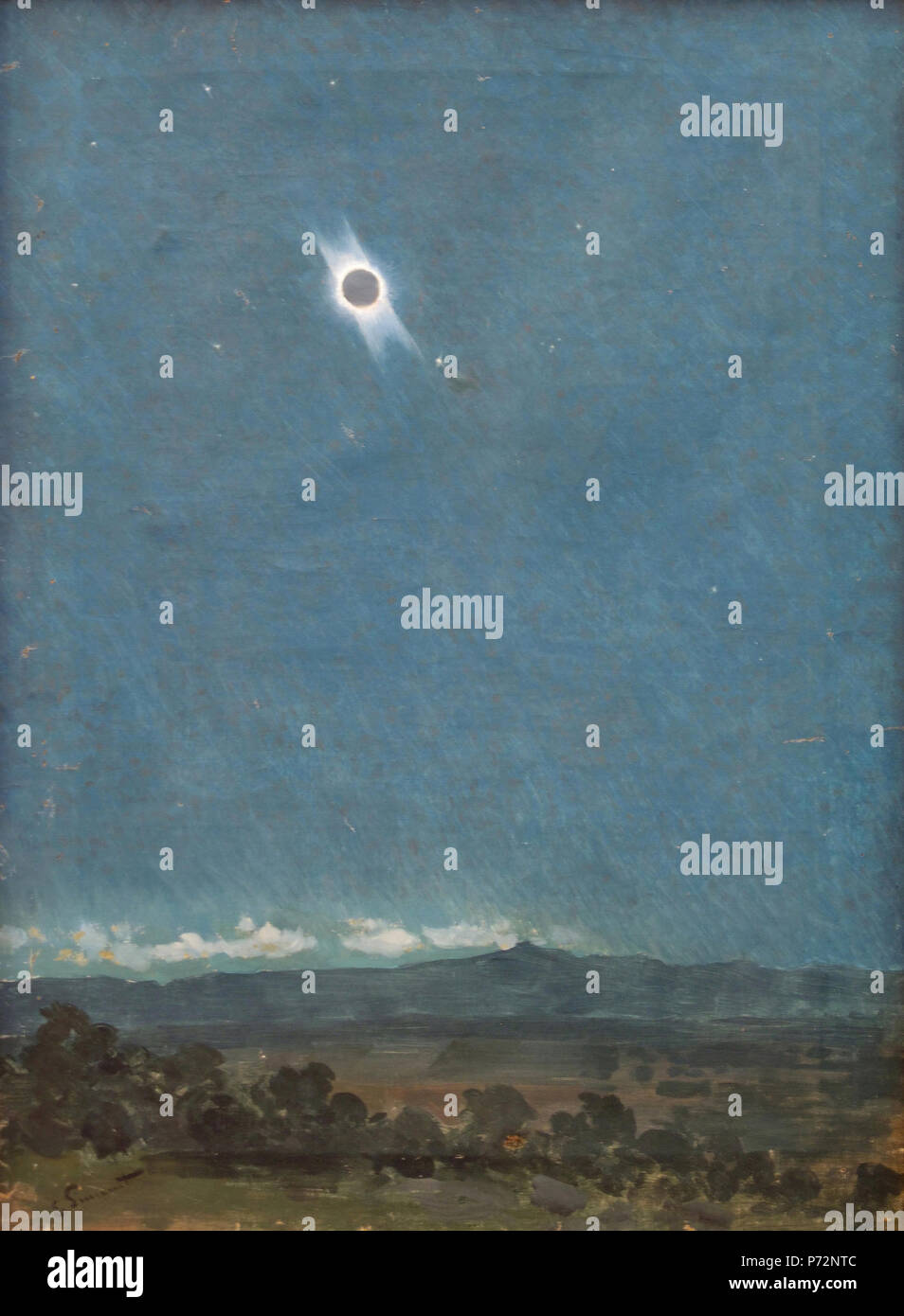 . Spanish: Eclipse Eclipse . The painting shows the Solar eclipse of ...