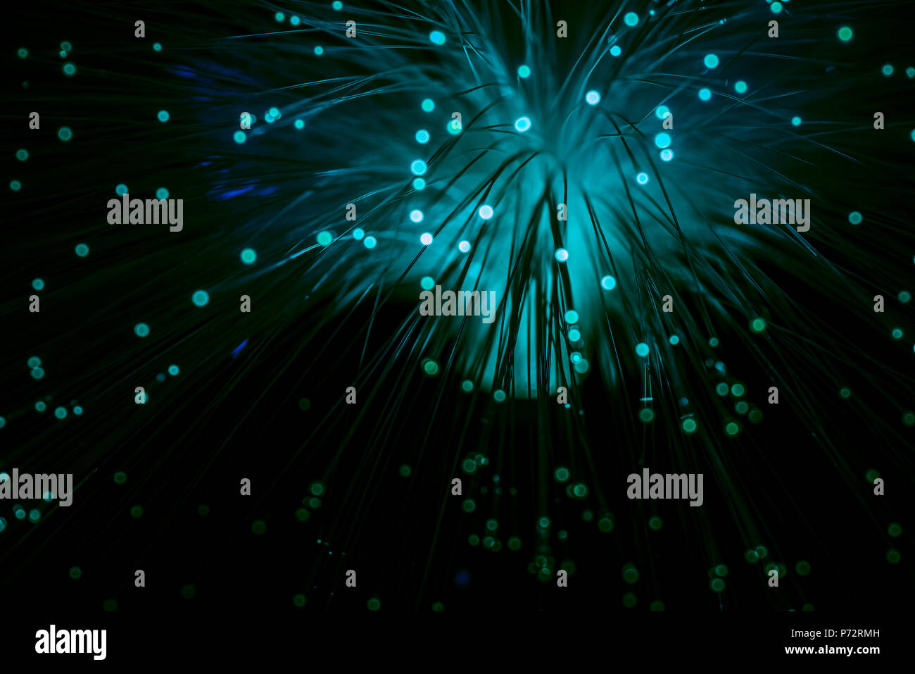 shiny blue fiber optics background Stock Photo - Alamy
