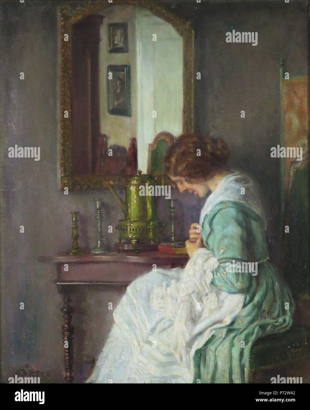 4 August Rieper Die Näharbeit Stock Photo - Alamy