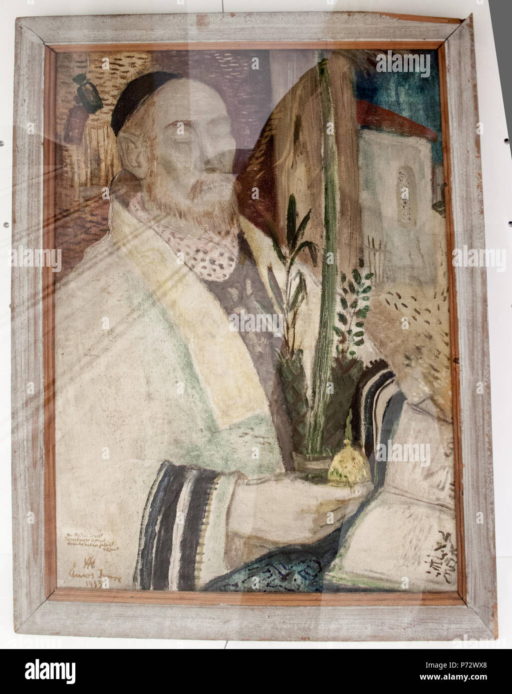 21 Hungarian Jewish Museum, painting by Imre Ámos-2 Stock Photo - Alamy