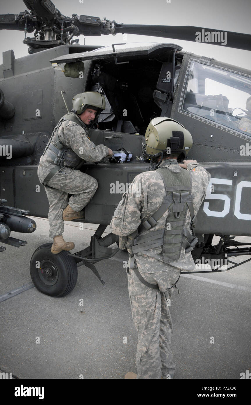 (from left) WO1 Bryon Covington and WO1 Jason Smitherman, both assigned ...