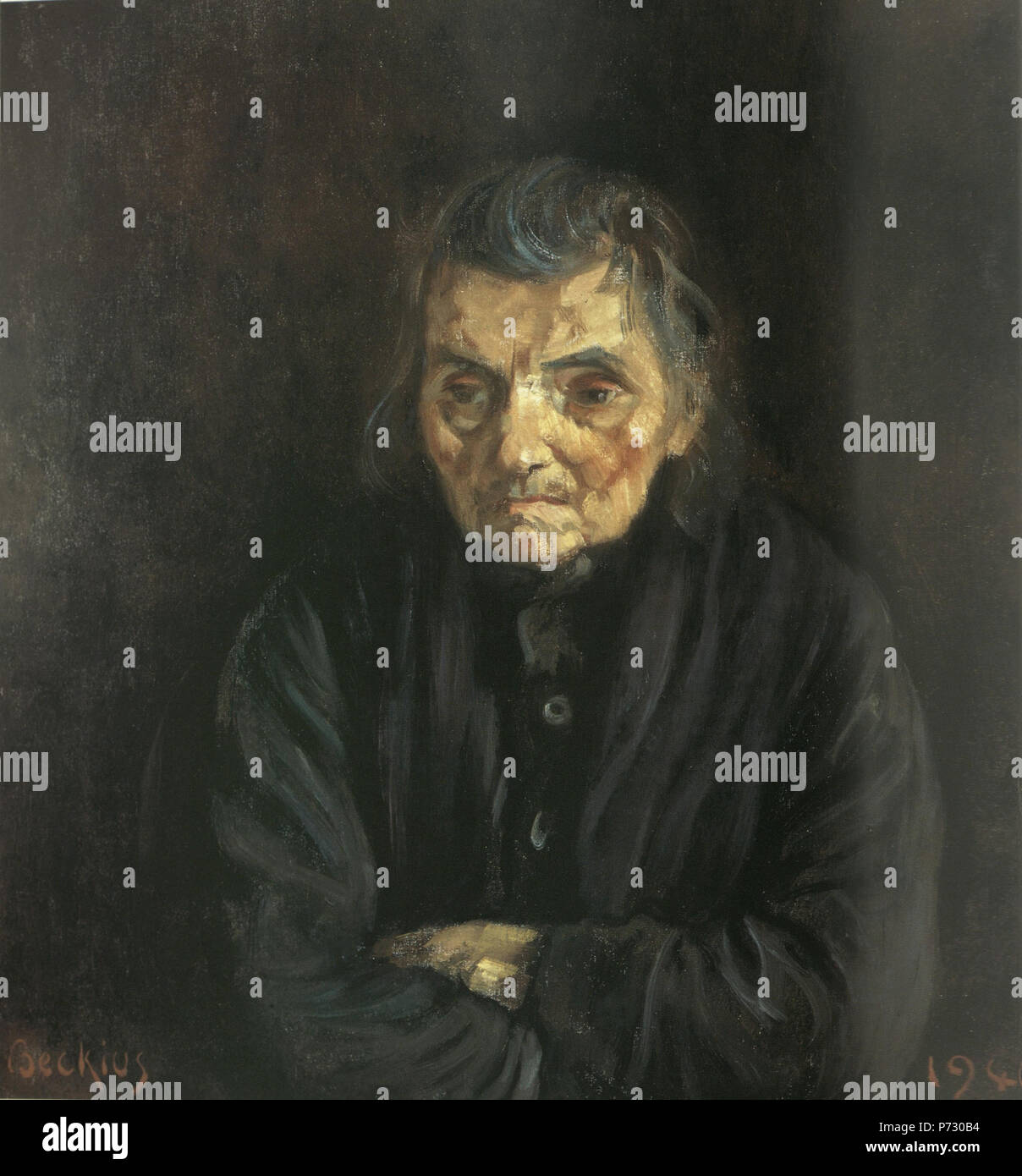 23 Jean-Pierre Beckius, mère de l'artiste (1940 Stock Photo - Alamy