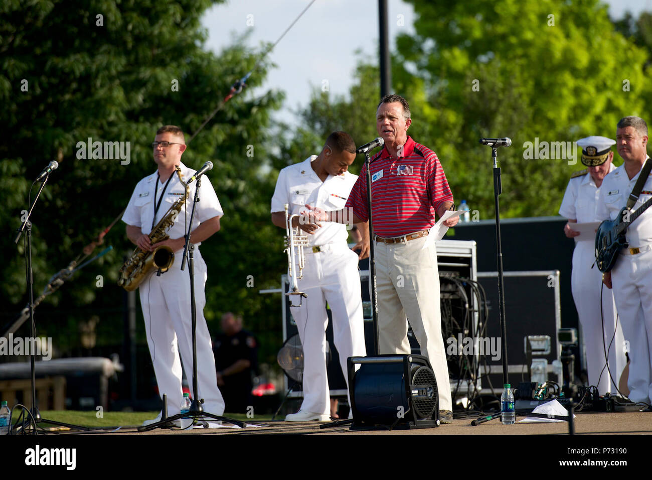 ADDISON, Texas (May 10, 2014) Addison Mayor Todd Meier introduces the U ...