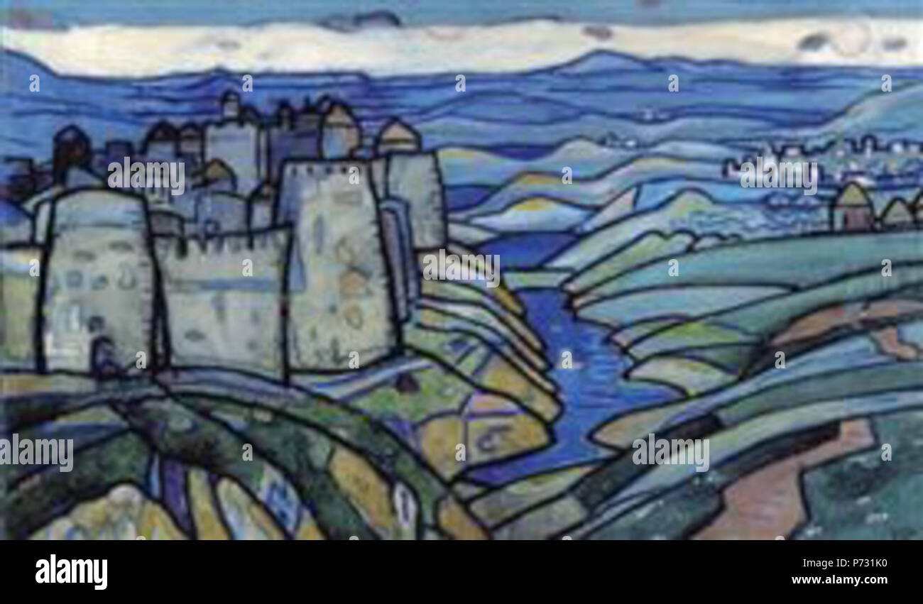 Work by Nicholas Roerich . before 1947 37 Northern-landscape-with ...