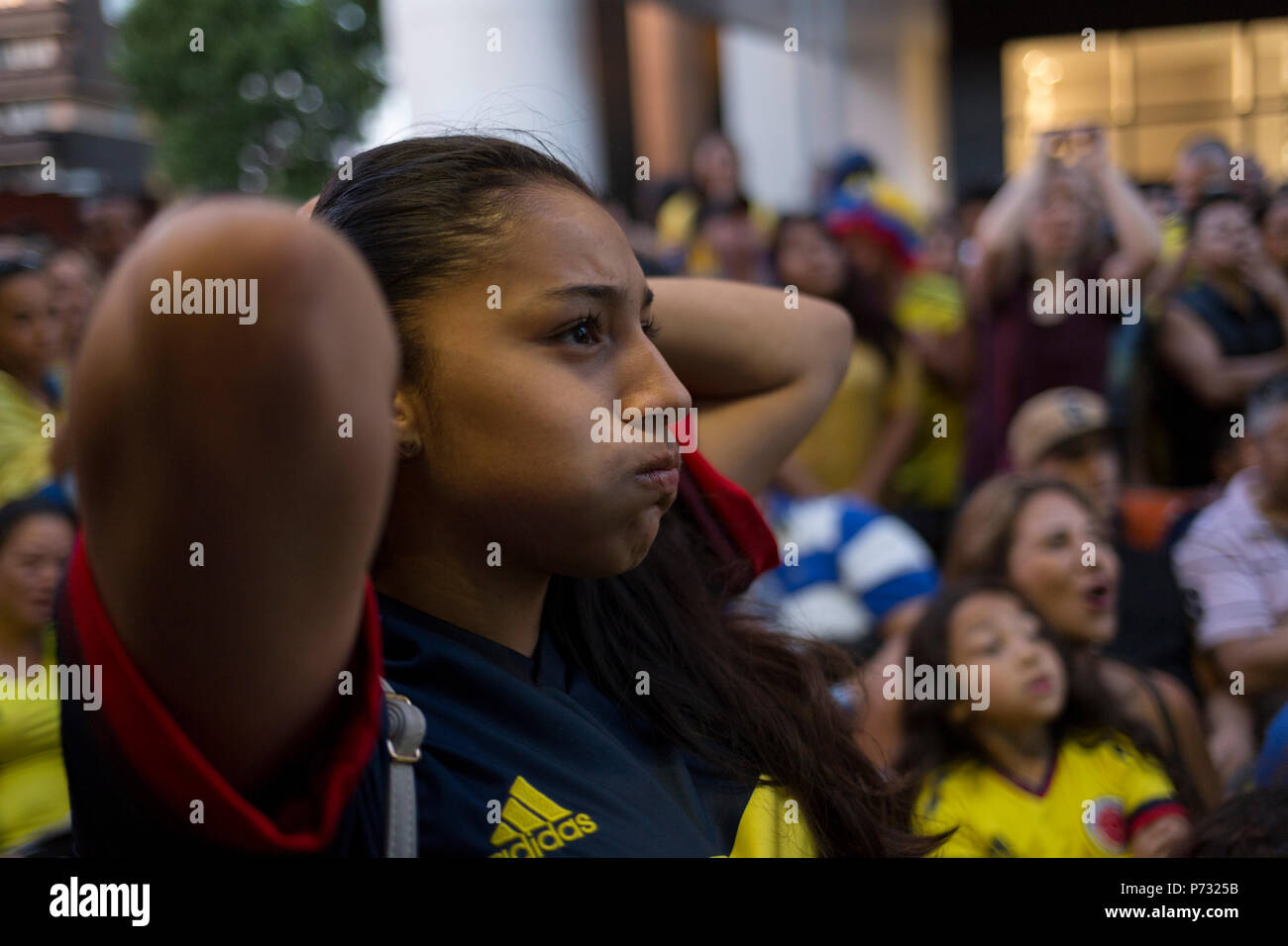 Colombian fan sad hi-res stock photography and images - Alamy