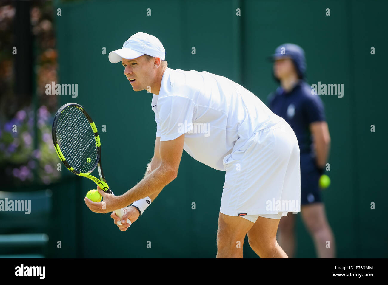 London, UK. 3rd July, 2018. Christian Harrison (USA) Tennis : Christian ...