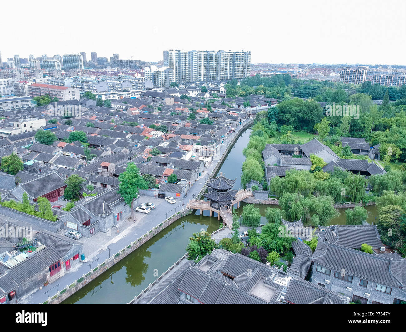 Rugao, Rugao, China. 4th July, 2018. Rugao, CHINA-Aerial photography of ...