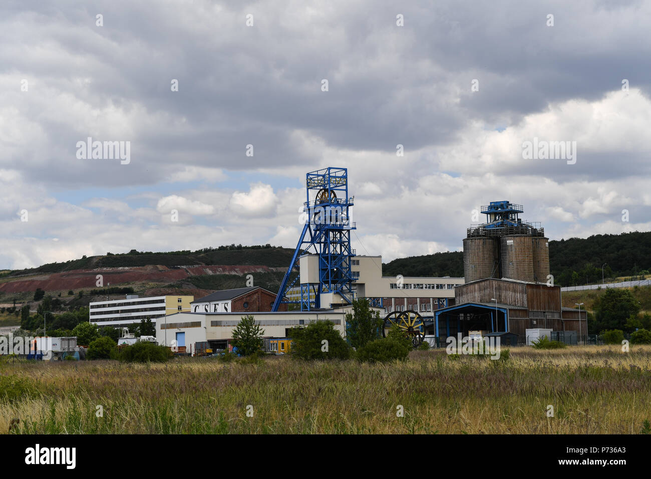 27.06.2018, Thuringen, Sondershausen: The adventure mine Gluckauf ...