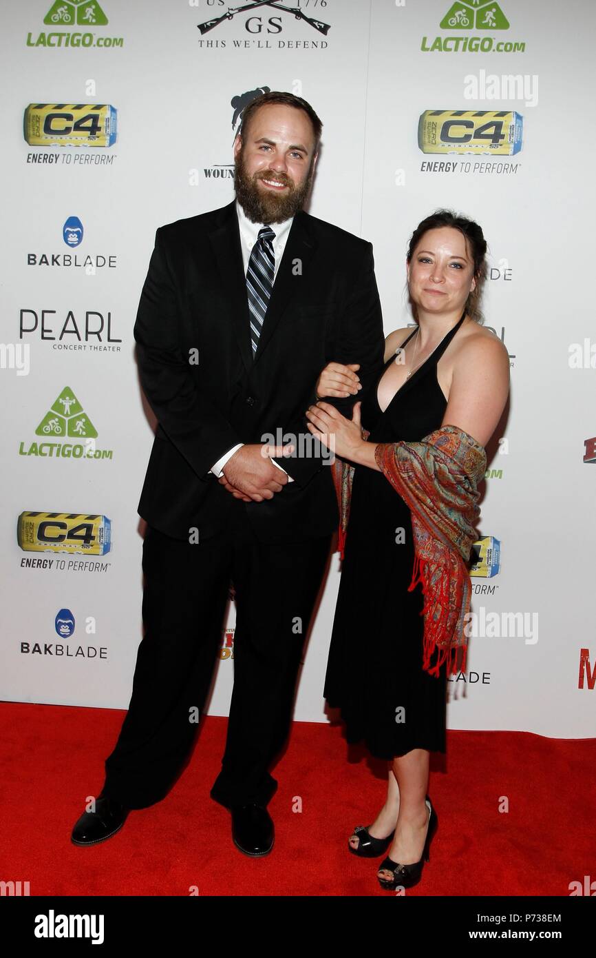 Las Vegas, NV, USA. 3rd July, 2018. Justin Andersch, Shawna Thornhill ...